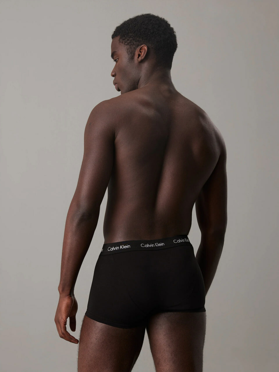 Трусы CALVIN KLEIN LOW RISE TRUNK, комплект из 3 шт., размер L, черный — фото 1