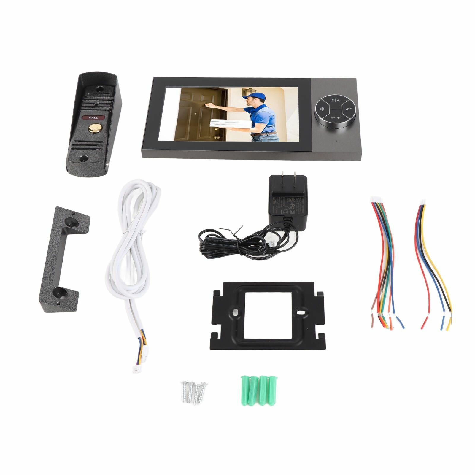 4-проводной домофон 7" HD с IP65 и детекцией движения