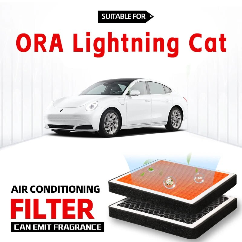 Для ORA Lightning Cat Фильтр салона Воздушный фильтр Фильтр кондиционера с активированным углем с ароматом для очистки воздуха салона автомобиля, ORA Lightning Cat