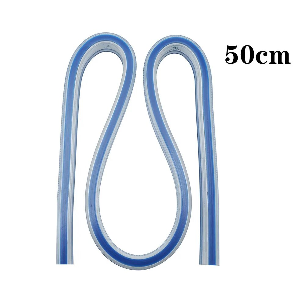 Гибкая пластиковая линейка 30 см 50cm