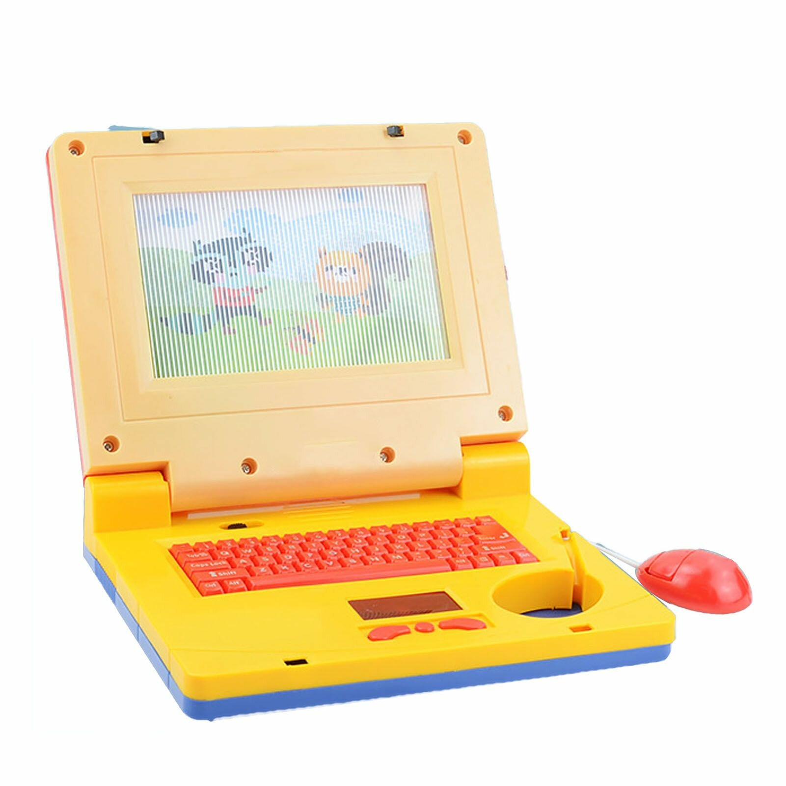 Детский ноутбук, звук, музыка, высокая имитация, образовательный обучающий компьютер для детей, английский, желтый