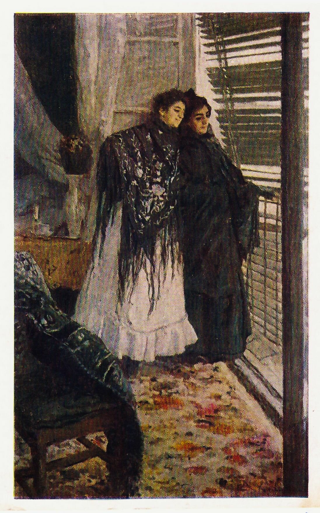 У Балкона. Испанки Леонора и Ампара. Полиграфкомбинат им. Молотова изогиз