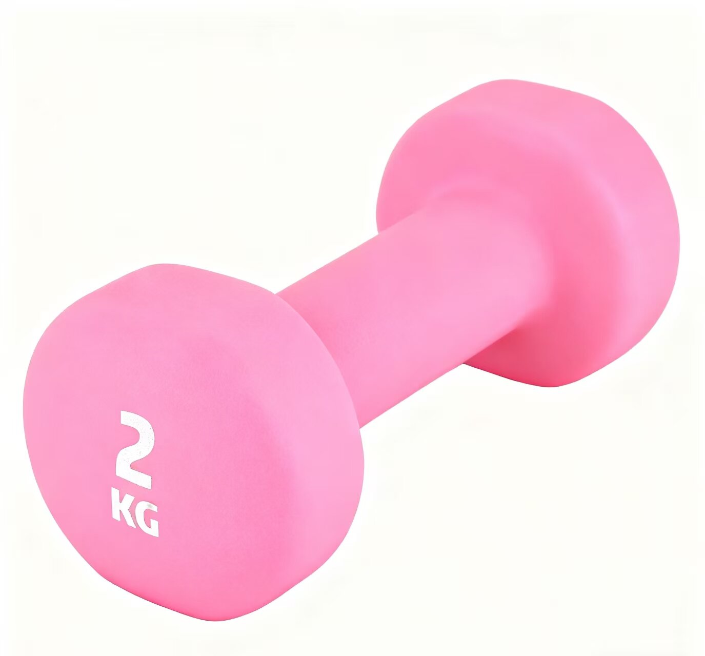 Гантели Kama, гексагональные, с неопреновым покрытием, 2 кг, серые, 2 шт