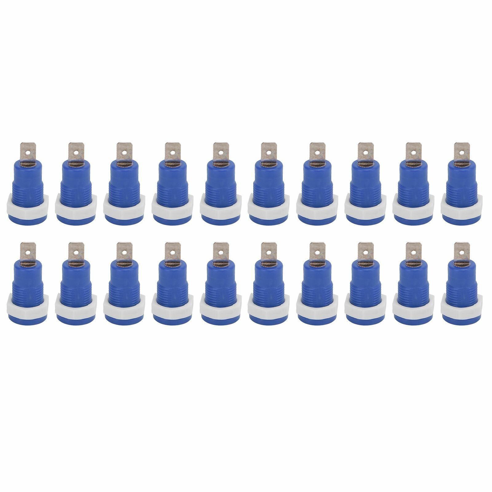 Изолированные клеммные колодки на 4мм, синие, 20 шт. в упаковке