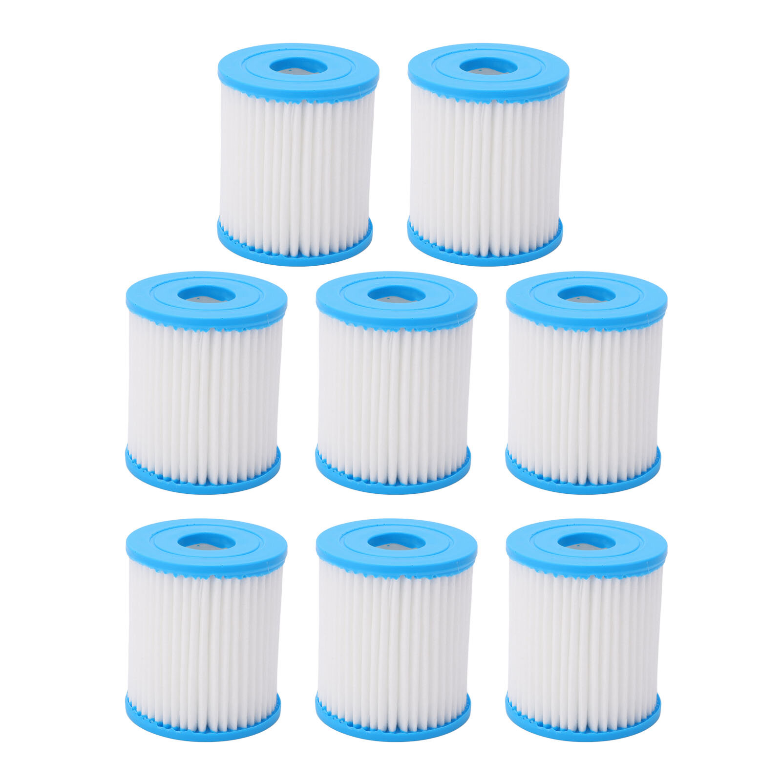 8 Pcs Pool Filter Cartridge Strong Filtration Ability Heavy Duty Polyester Reusable Swimming