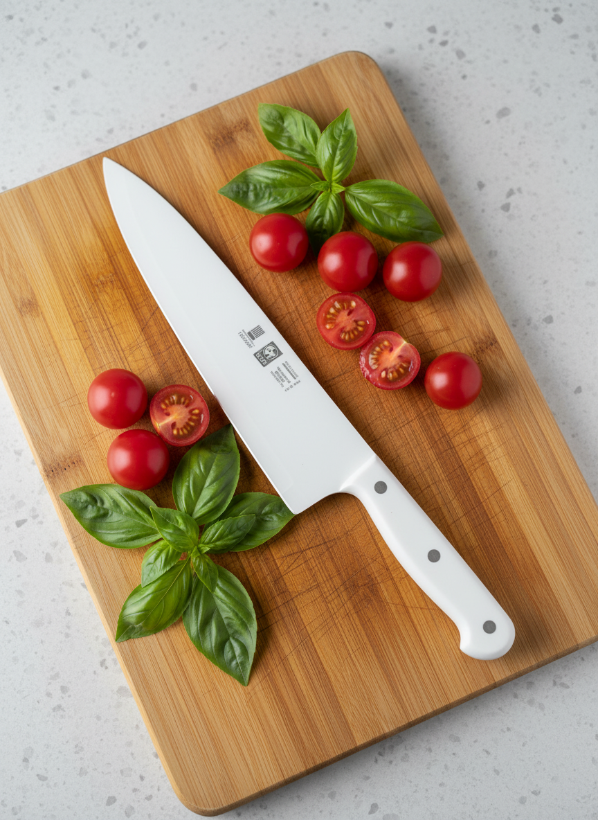 Нож поварской 310/430 мм. Шеф, нержавеющая сталь, белый TECHNIC Icel