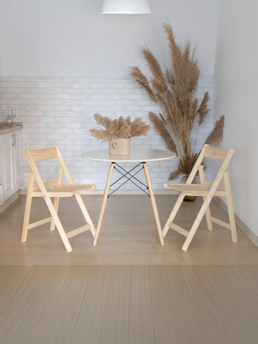 Стул деревянный складной Ирбея №3 массив сосны 1, шт.