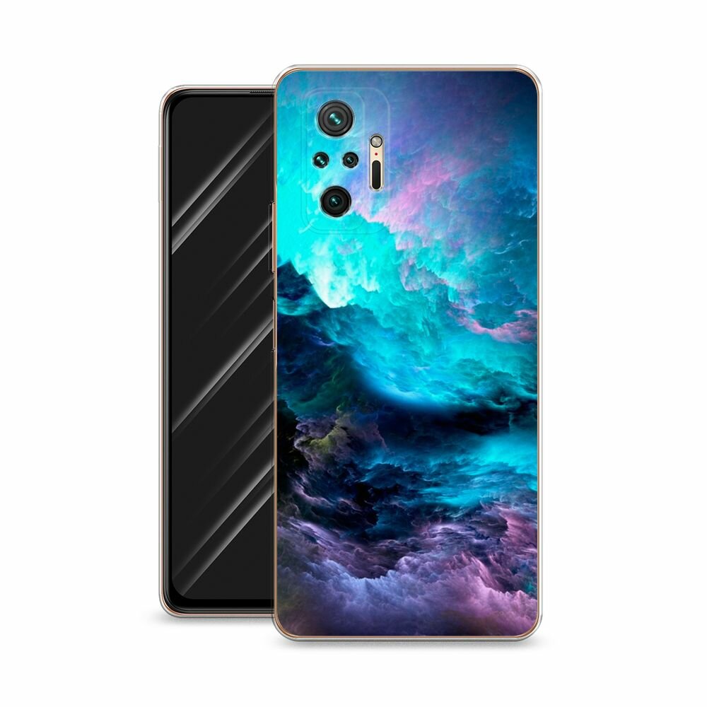 Чехол на Xiaomi Redmi Note 10 Pro / Сяоми Редми Нот 10 Pro с принтом "Бирюзовое небо" — фото 1