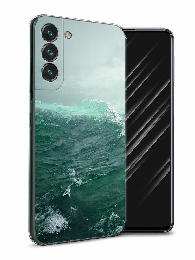 Чехол на Samsung Galaxy S22 + / Самсунг Галакси S22 Плюс с принтом "Волны 12"