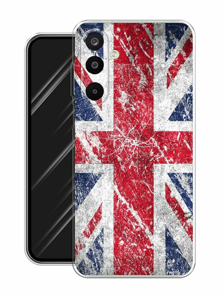 Чехол на Samsung Galaxy M16 / Самсунг Галакси М16 с принтом "Флаг британский" — фото 1