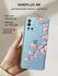 Чехол на OnePlus 9R / ВанПлас 9R с принтом "Цветущая ветка сакуры рисунок", проз...