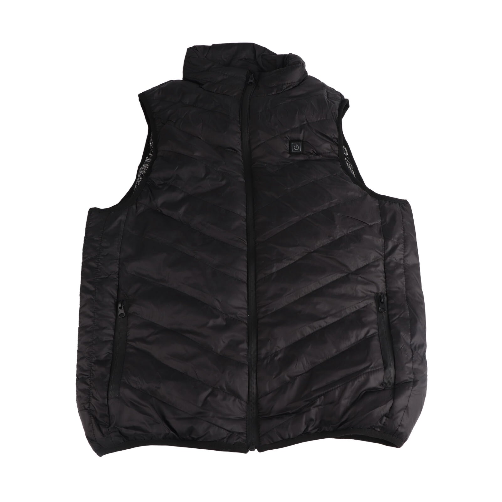 Куртка с электрическим подогревом, USB, 3 режима, интеллектуальный инфракрасный обогрев, 2 зоны обогрева, жилет с подогревом для мужчин, зимний, размер L.