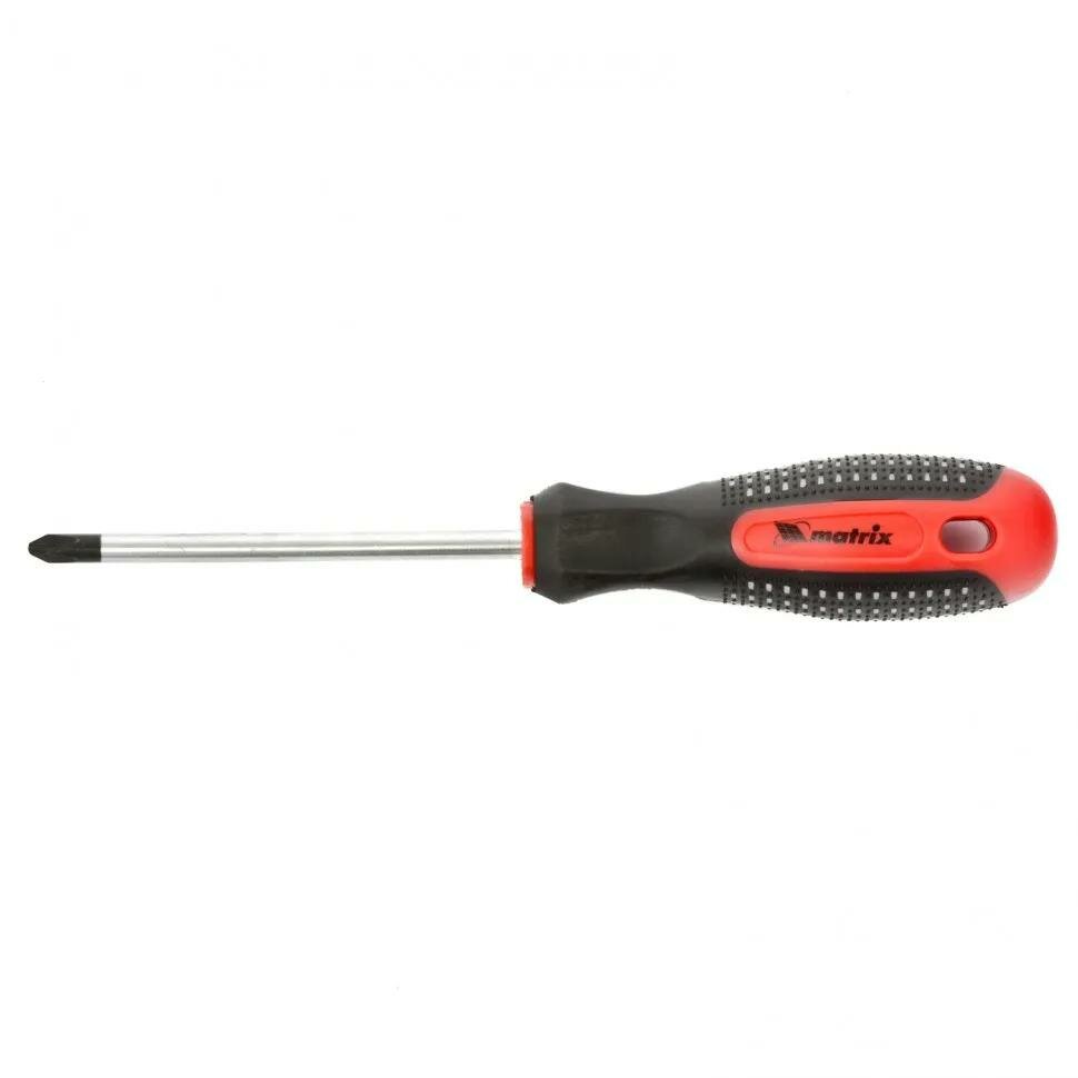Отвертка MATRIX Fusion, PH2х100 мм, CrV, 3 к рукоятка, Anti Slip (11441)
