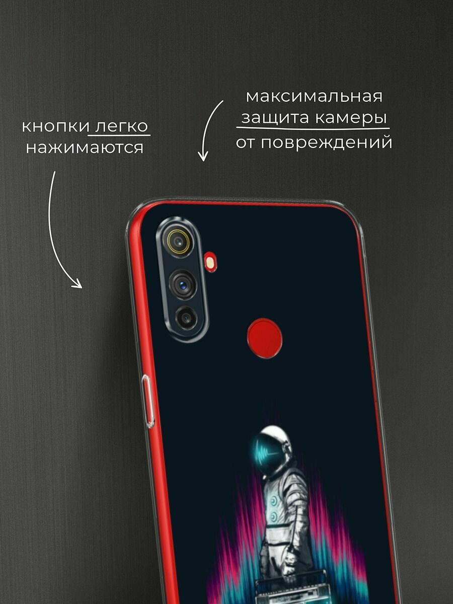 Чехол на Realme C3 / Реалми C3 с принтом "Космическая вечеринка" — фото 1