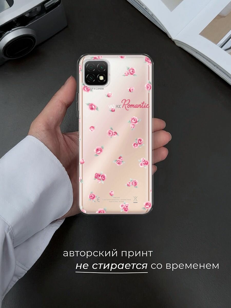 Чехол на Wiko T3 / Вико Т3 с принтом "Romantic 2", прозрачный — фото 1