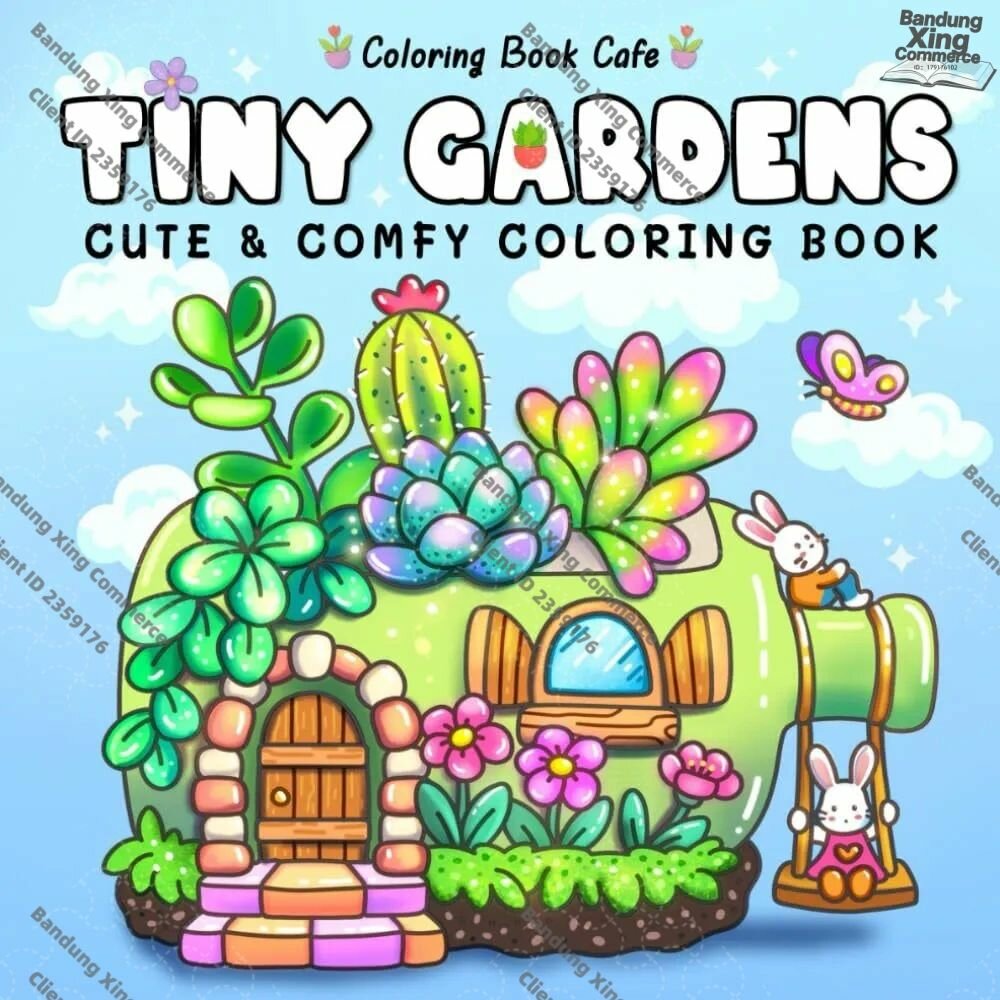 Раскраска антистресс для взрослых и подростков Coco Wyo -TINY GARDENS 68