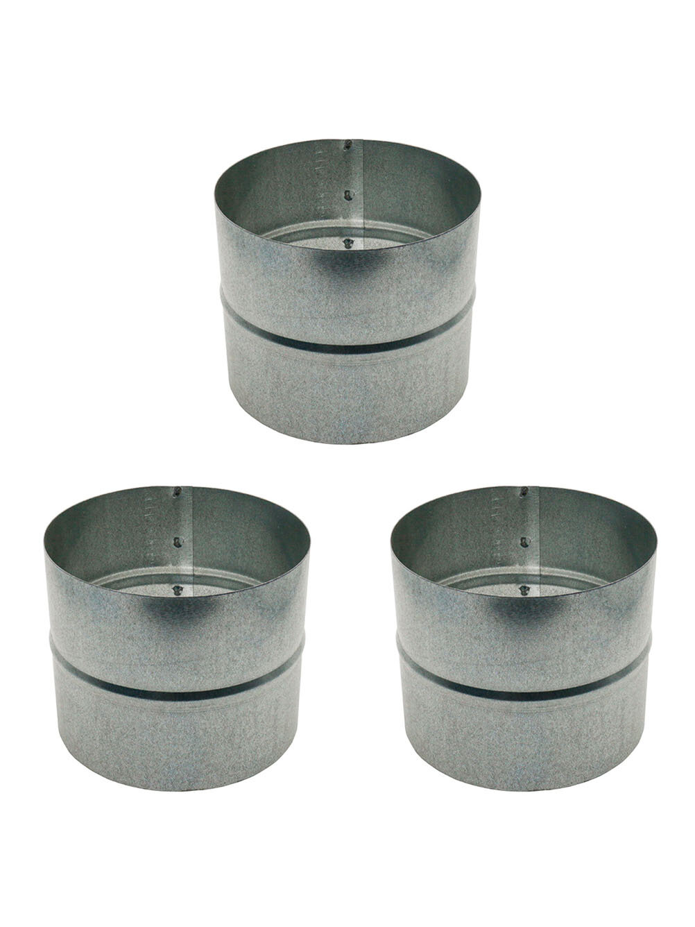 Соединитель для круглых воздуховодов d150 мм оцинкованный Pro (3 шт.)