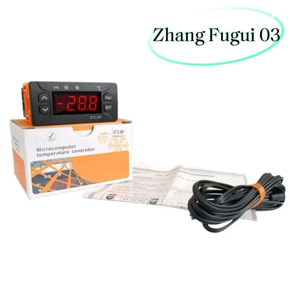 Блок управления (контроллер) ETC-961 (1 датчик) Электронный термостат контроллер холодильной камеры холодильника