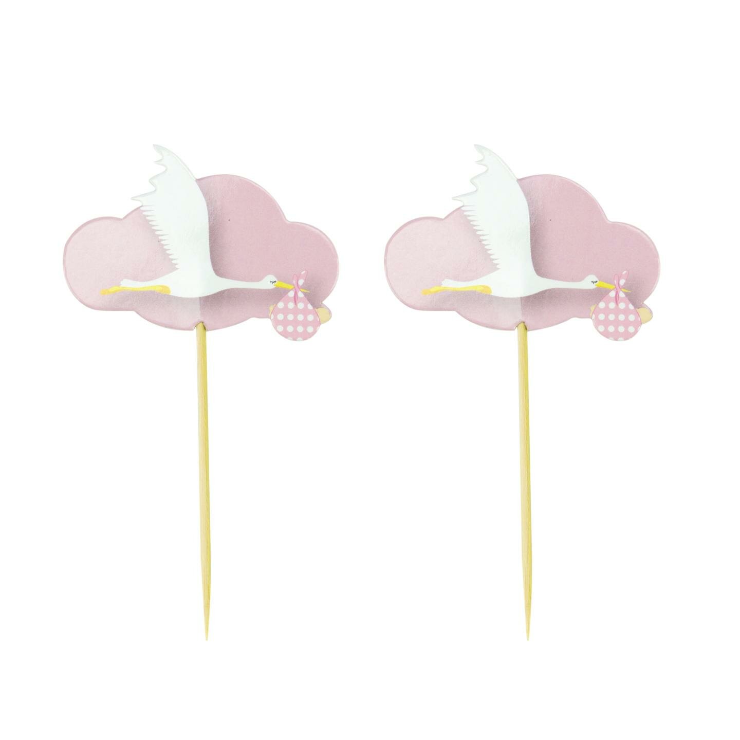 Шпажки розовые 10 шт