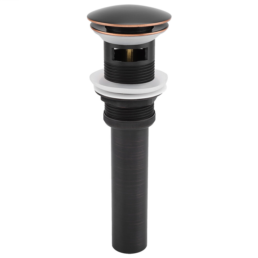 Сливной узел для раковины G1 1/4" из латуни с переливом (ORB)
