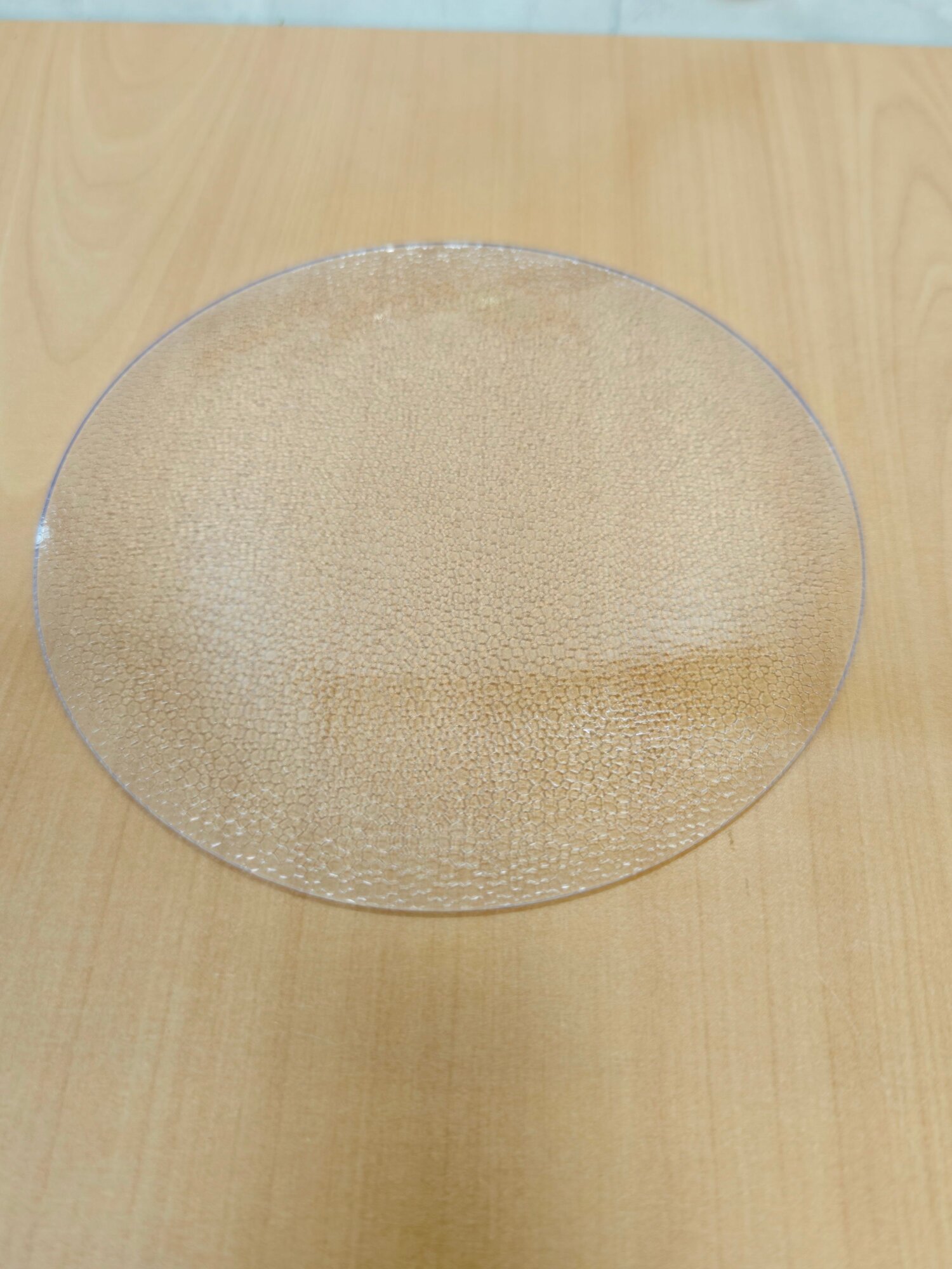 Подставки под цветочный горшок или вазу прозрачная, круглая 18 см из ПВХ 1,5 мм рифлёная