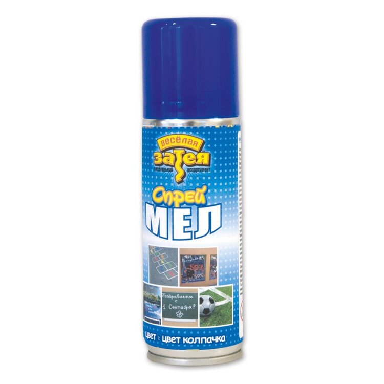 Спрей мел КНР не исчезает, легко смывается, ассорти 6 цветов