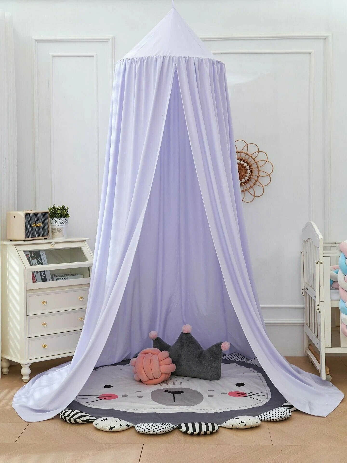 Балдахин шатер, , высота 2,5 м, диаметр0.65 м, периметр 4 м тент для кровати с антифоновым полотном