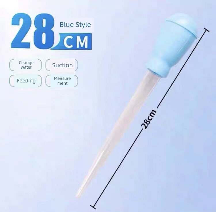 Многофункциональный аквариумный сифон с мерной чашкой, малый размер 28 см для эффективной очистки аквариума