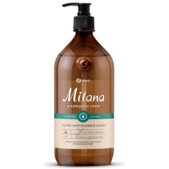 Жидкое мыло Grass Milana Ветивер и черный перец, 1 л