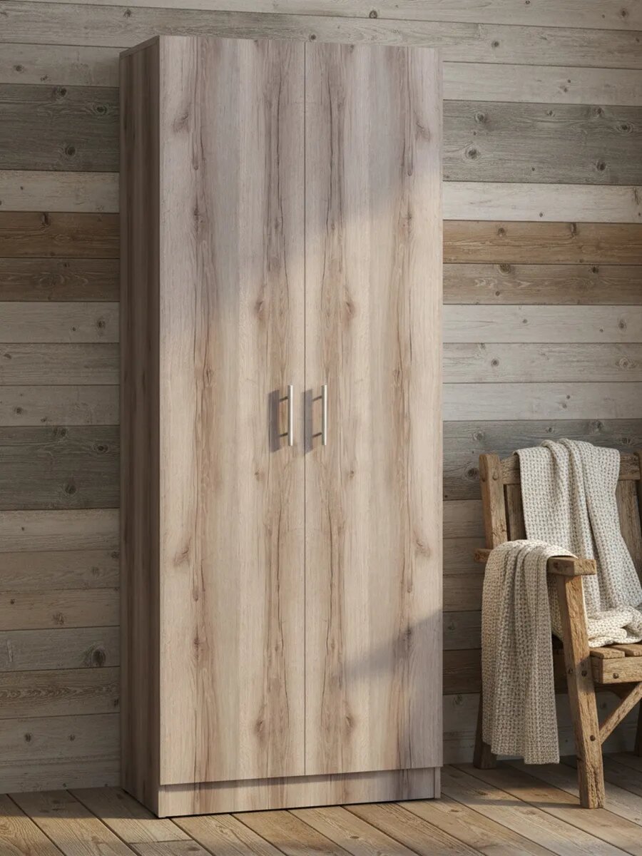 Шкаф FRESTER деревянный распашной в спальню с полками, от производителя