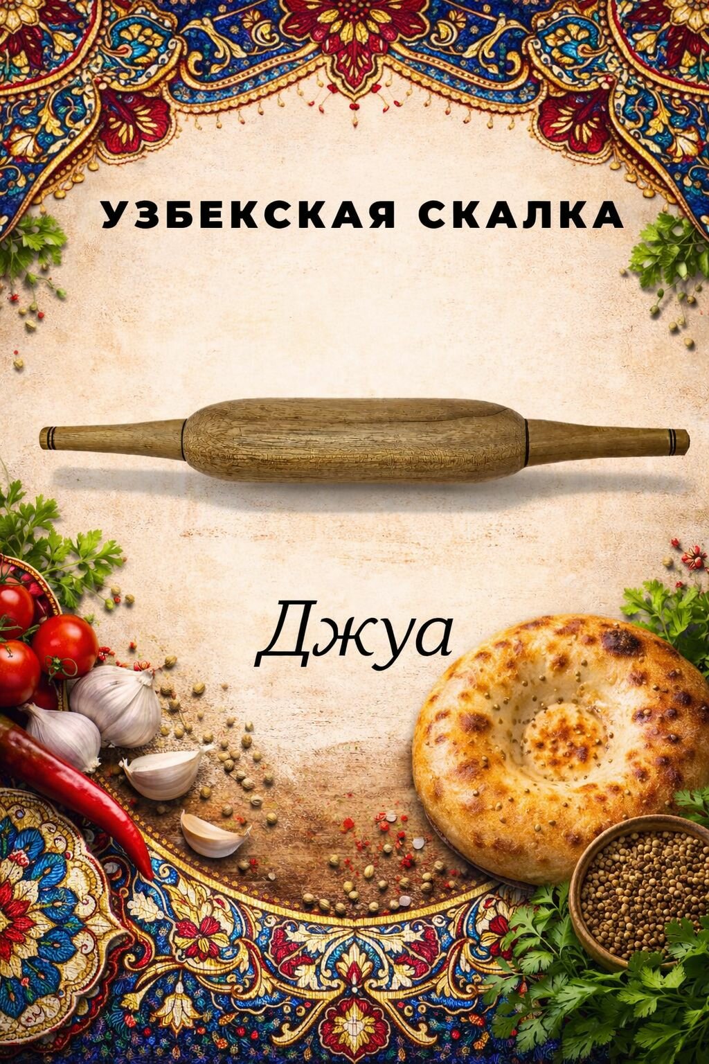Узбекская скалка Джуа