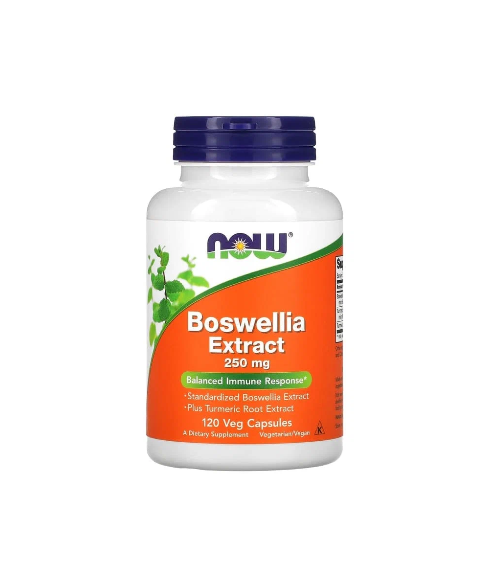 NOW Foods Boswellia Extract, Экстракт босвеллии 250 мг 120 вегетарианских капсул