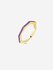 Кольцо FLEUR DE NEIGE JEWELRY, эмаль, размер 16.5, фиолетовый, золотой