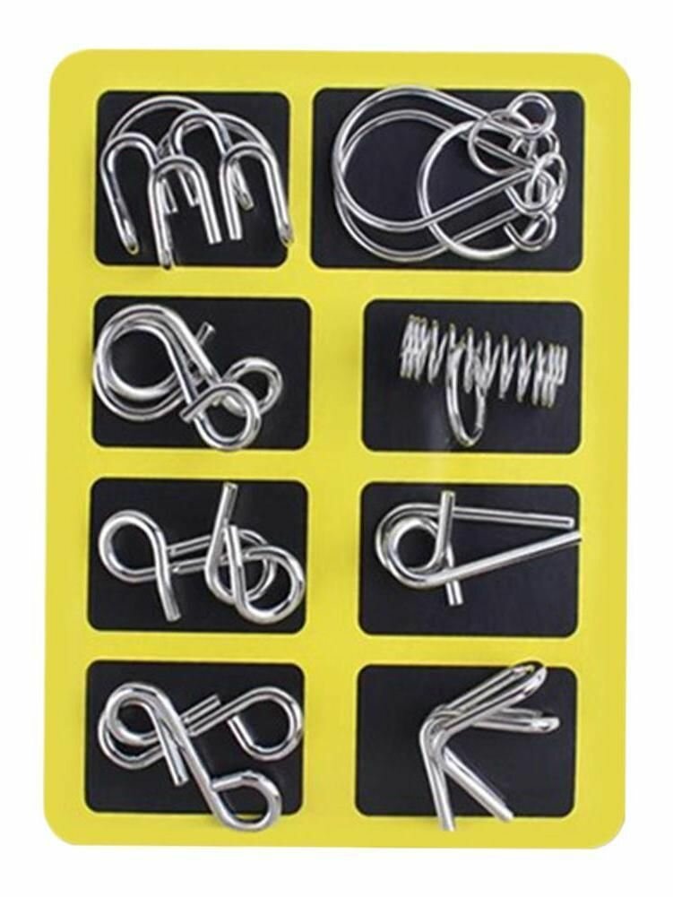 Головоломка для взрослых, подростков и детей металлическая / развивающая, логическая, в дорогу