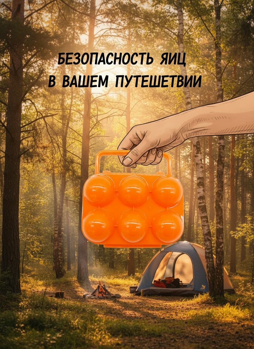 Контейнер для 2/4/6 яиц, переноска