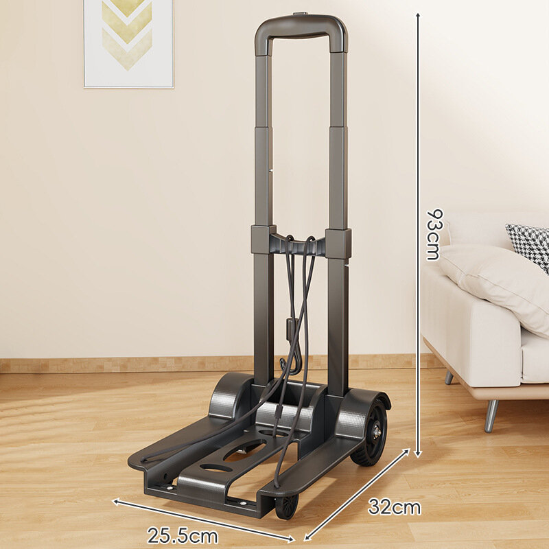 Ручная тележка для домашнего использования, складная портативная тележка для багажа, тяжелая тележка для покупок и доставки, инструмент для сбора продуктов и посылок