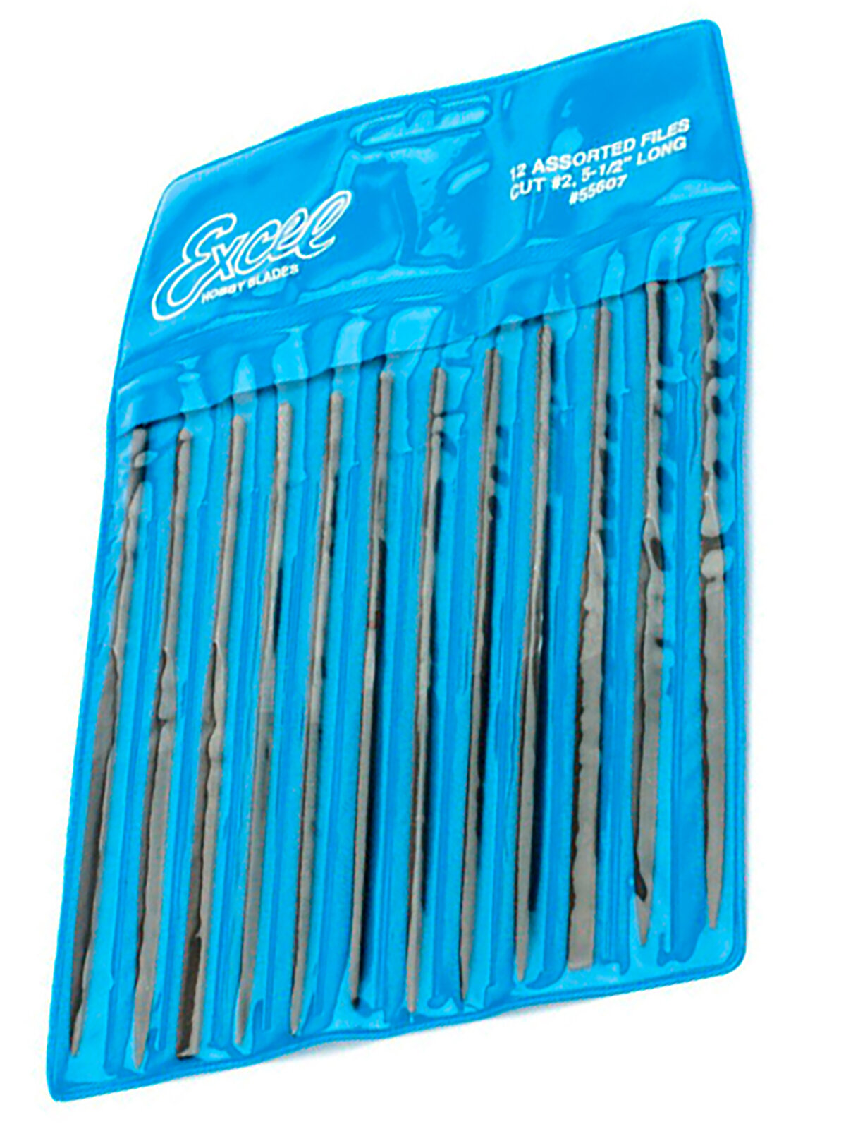 Набор надфилей Excel 55607, по металлу, дереву, сталь, 12 шт