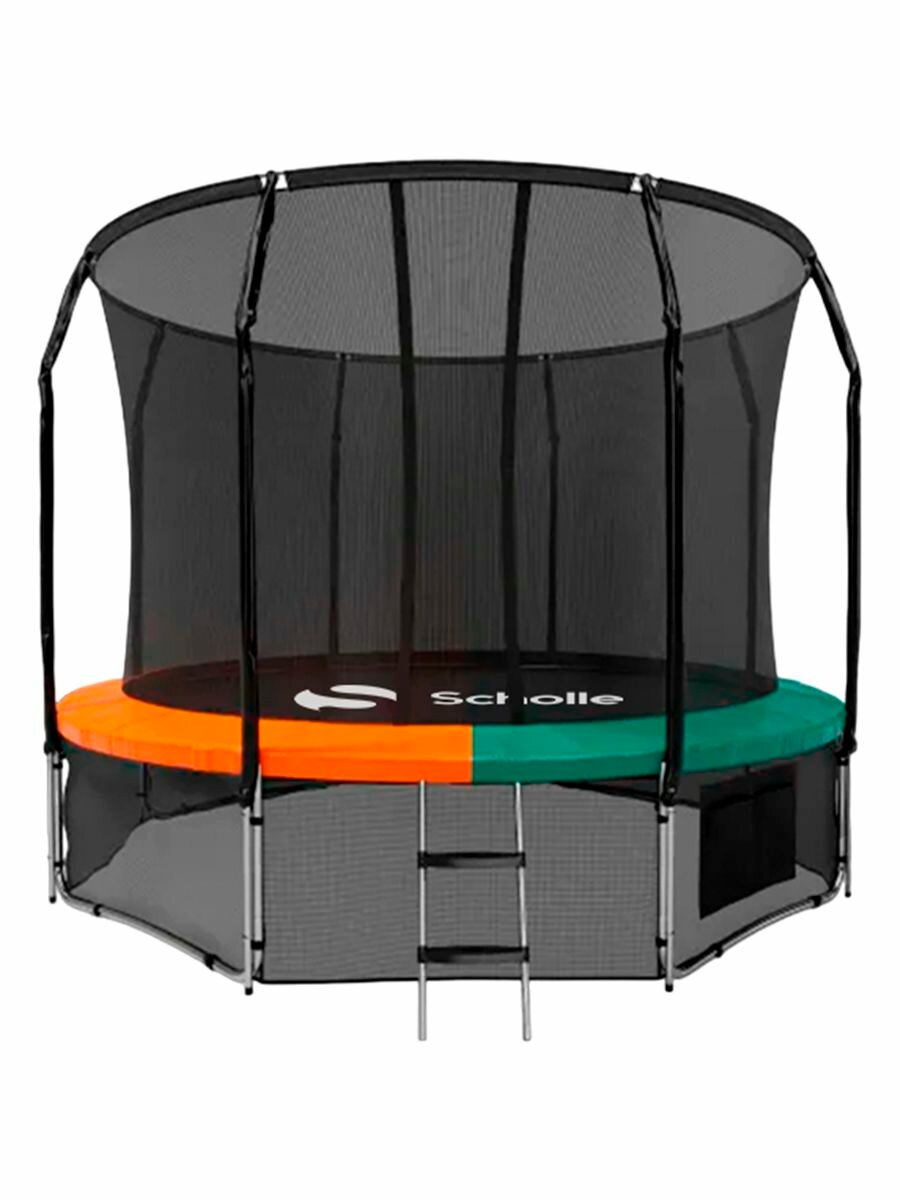 Батут каркасный Scholle "Космический близнец" (Space Twin), с защитной сеткой 14 футов (FT) - 427 см