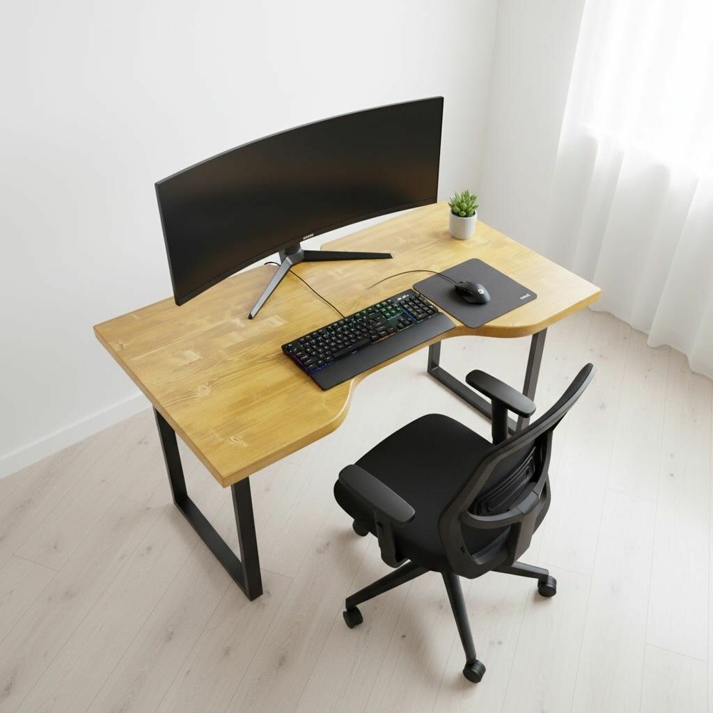 Стол Обеденный Нераскладной Лофт Массив Сосны 150х70х75 см. Цвет: Дуб.