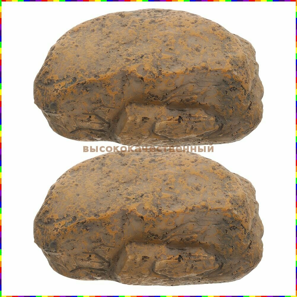 Уличная ключница в виде искусственного камня для хранения комплекта ключей