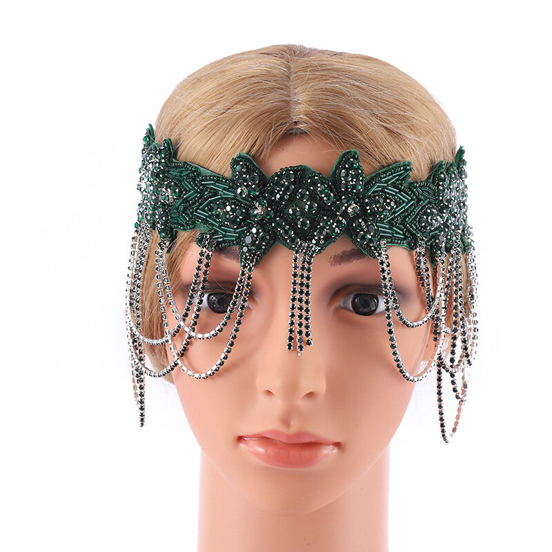 Европейская и американская модная повязка на голову в стиле ретро, этнический стиль, эластичные аксессуары для волос, женская повязка, повязка для волос, аксессуары для волос Amazon