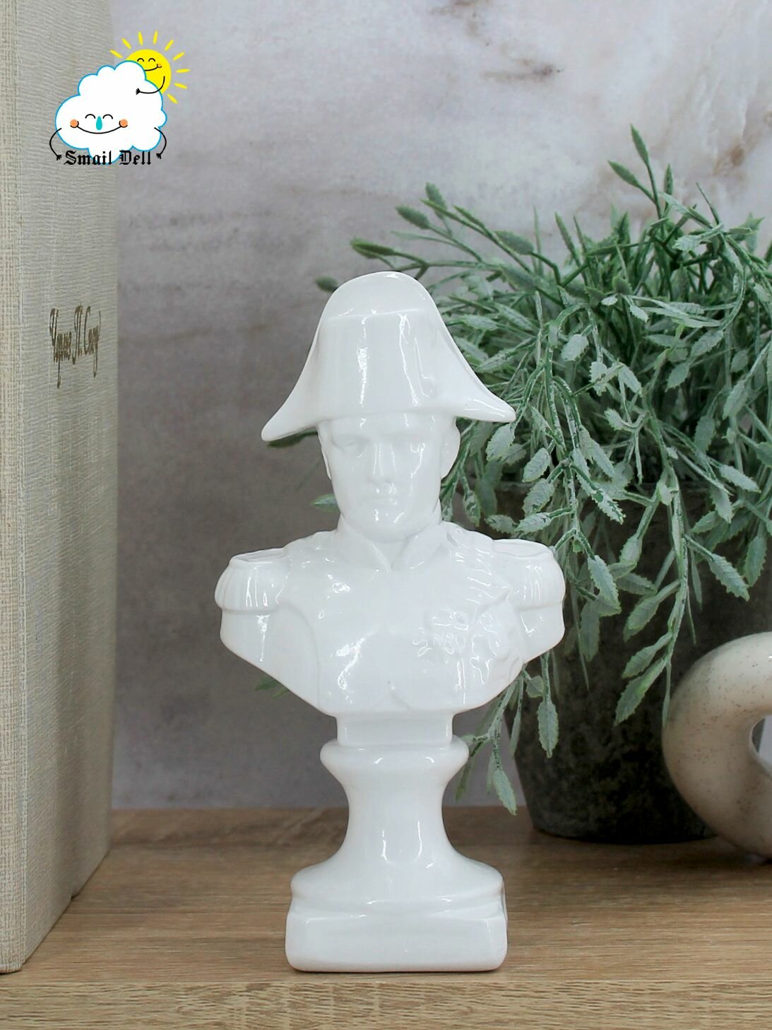 Статуэтка Бюст Наполеон , 14 см , гипс , цвет белый глянцевый