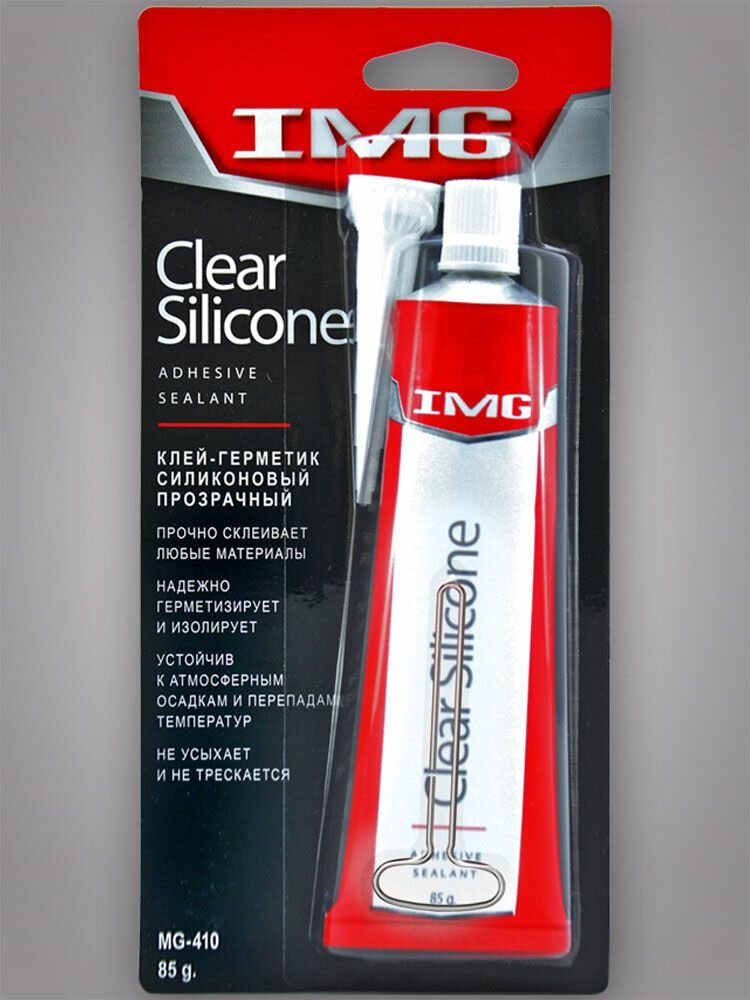 Клей-герметик Прозрачный IMG универсальный 85г. MG-410