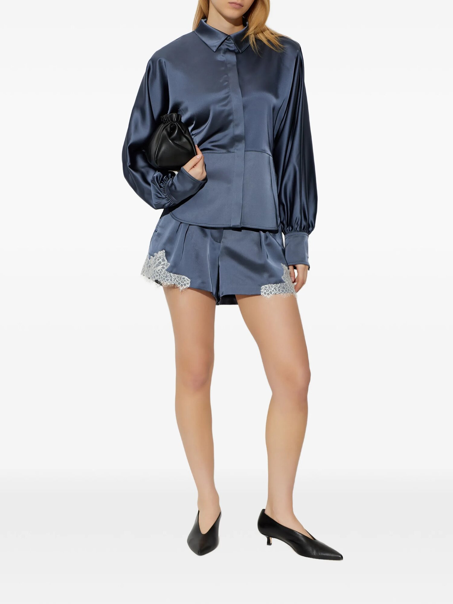 Рубашка IRO Button balloon-sleeve shirt, размер 36, синий — фото 1