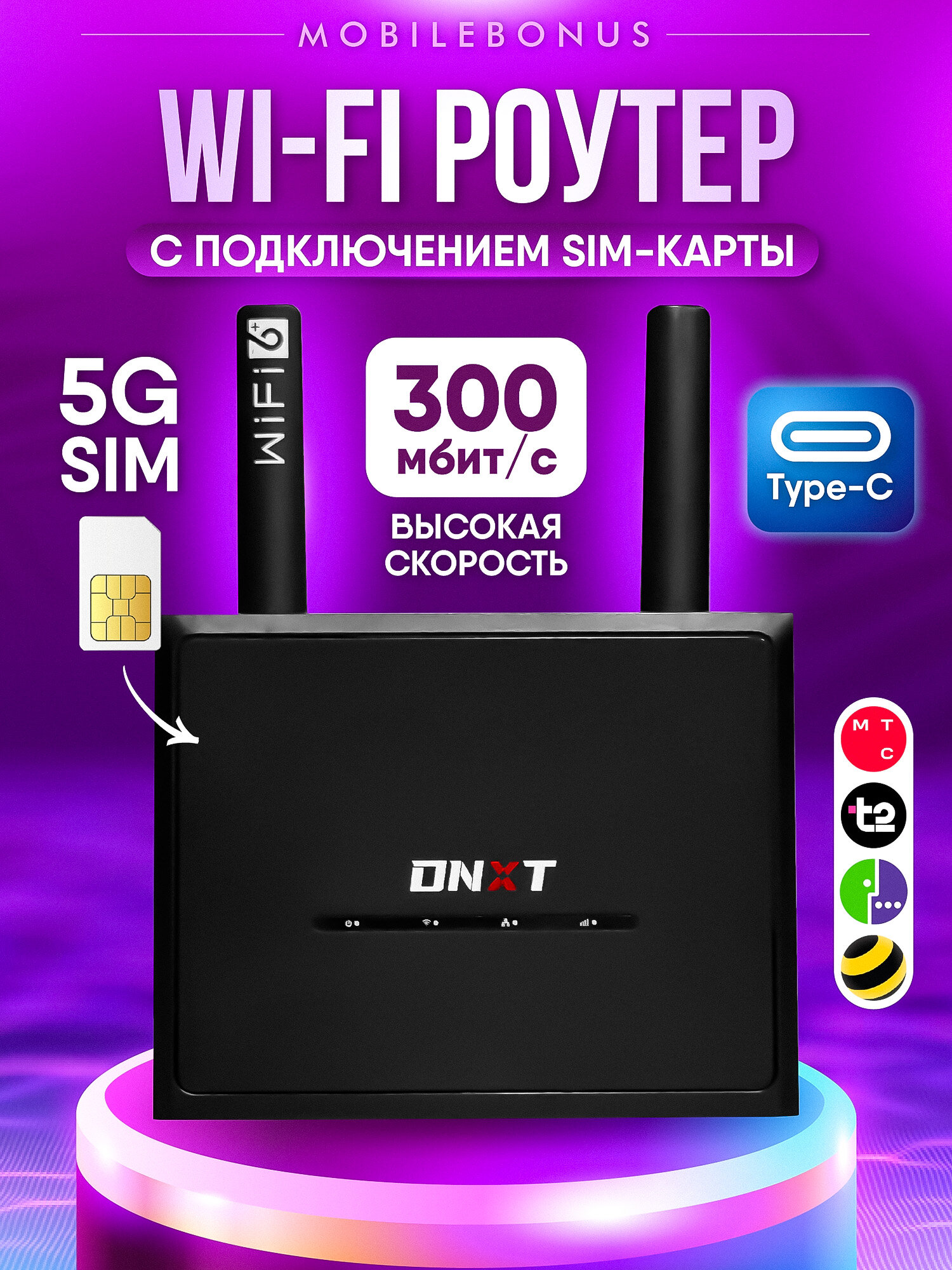 Роутер Wi-Fi 4G 5G для дома, SIM-карта, все операторы