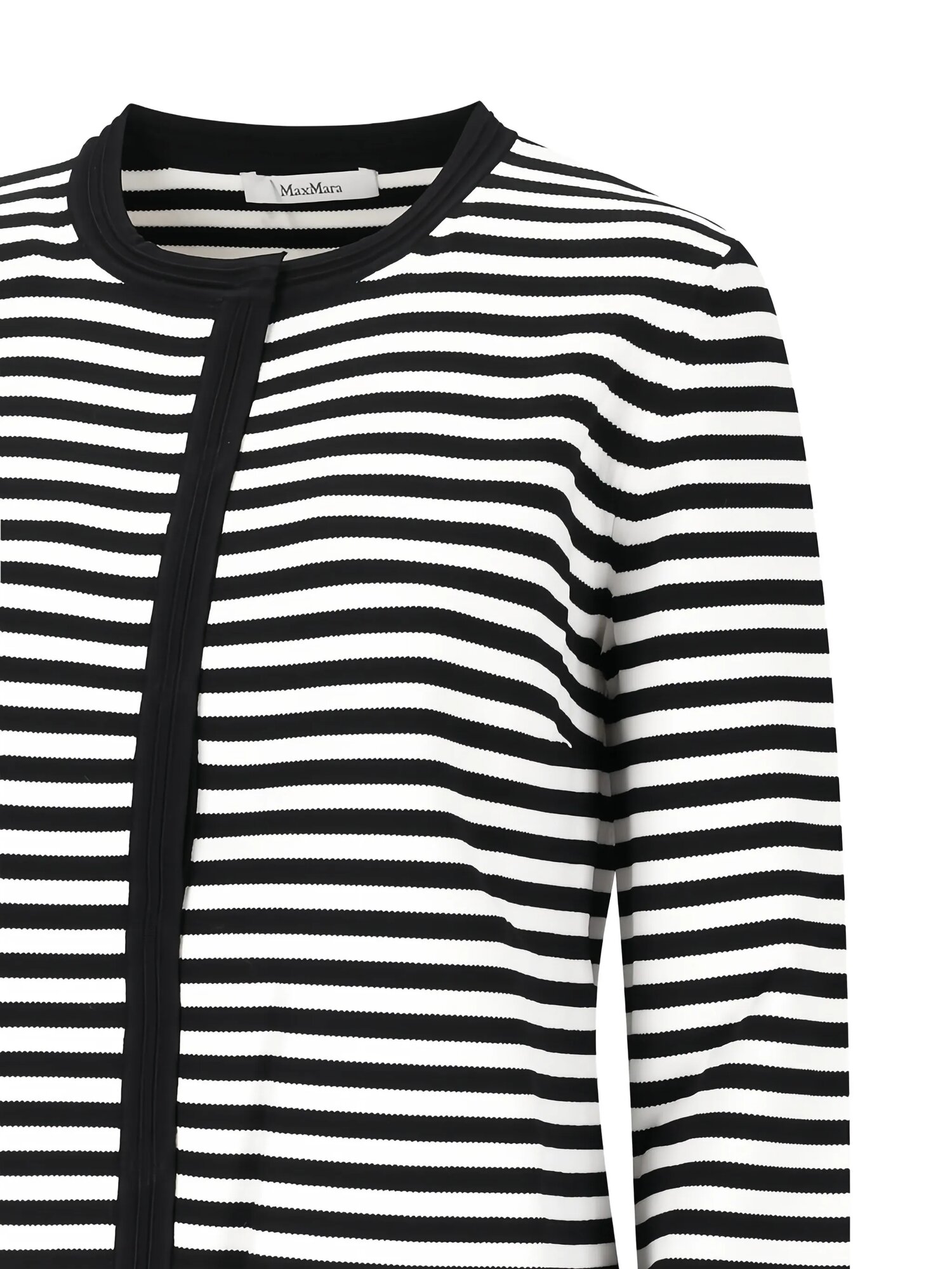 Кардиган Max Mara Striped cardigan, размер 42, black/black — фото 1