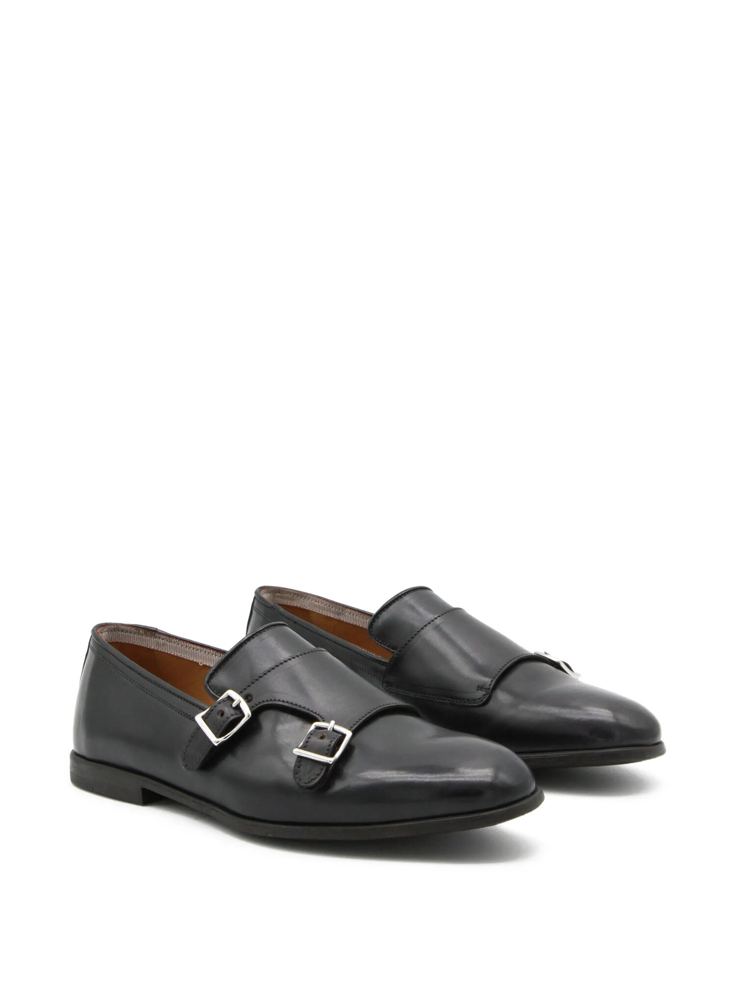 Лоферы Mille 885 Simon double-strap loafers, размер 7, black/black — фото 1