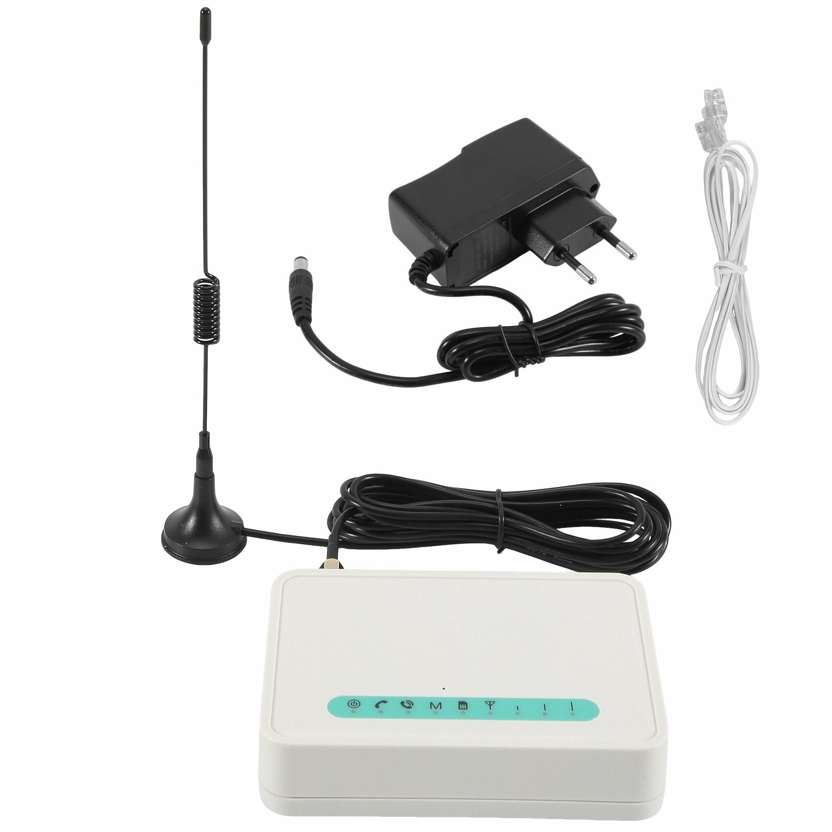 Стационарный GSM-шлюз Quad Band 850/900/1800/1900 MHz, адаптер RJ11/для настольного телефона, поддержка SIM-карты, европейская вилка квадробанд для офиса для дома
