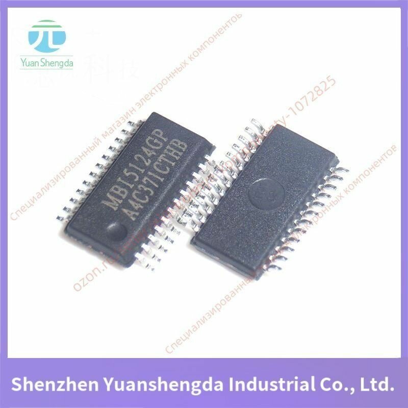 5ШТ Микросхема драйвера светодиодного дисплея MBI5124GP-B IC SSOP-24 MBI5124GP