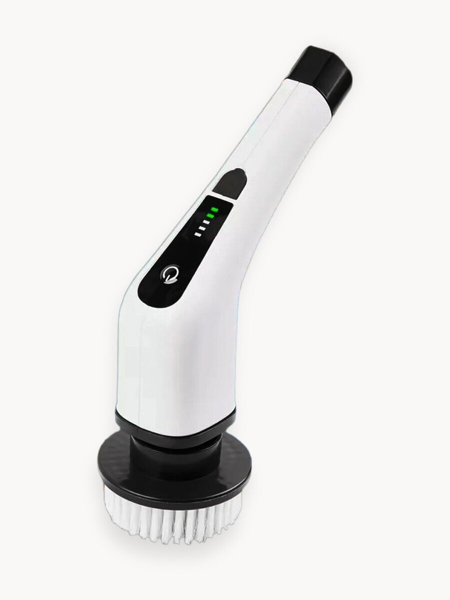 Щетка электрическая беспроводная для уборки дома, мытья пола, электрощетка чистки ванной, кафеля, кухни, окон 8 насадок